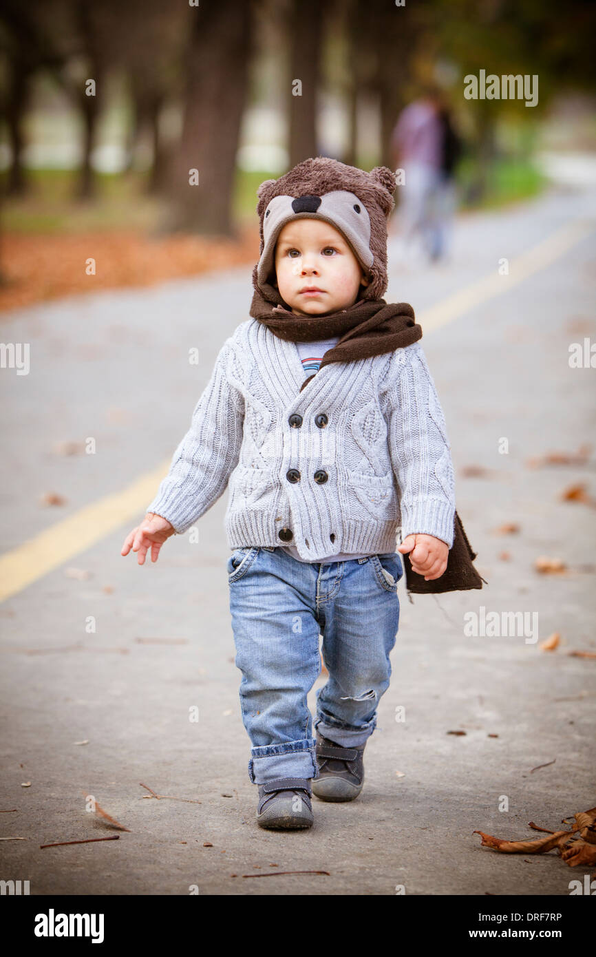 Boy street walking hi-res stock photography and images - Alamy