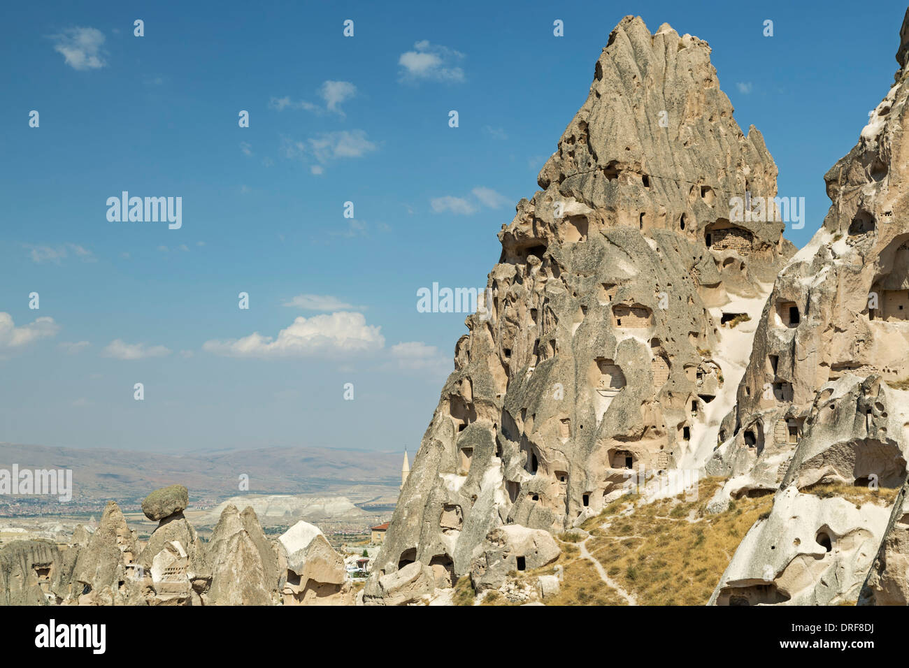 Fairy chimneys, Uchisar, Cappadocia, Turkey Stock Photo - Alamy