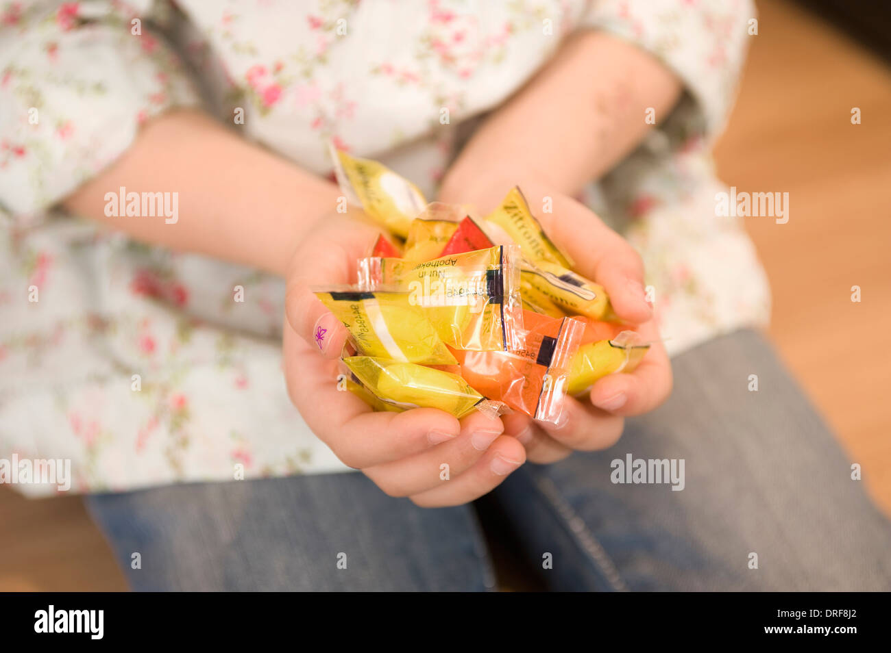 Little Girl In Pharmacy, Holding Candy, Munich, Bavaria, Germany Stock ...