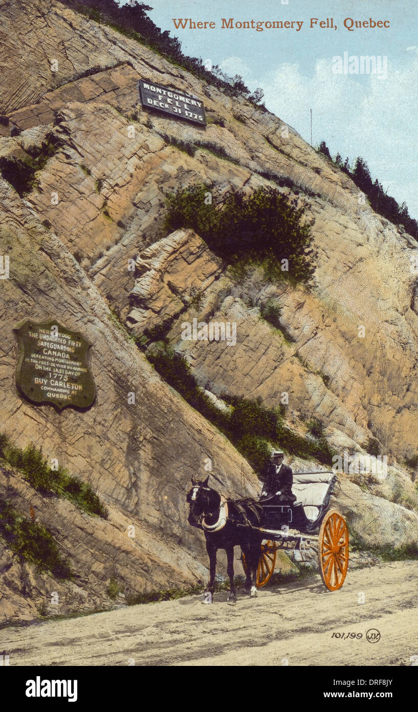 Where Richard Montgomery fell, Quebec Stock Photo - Alamy