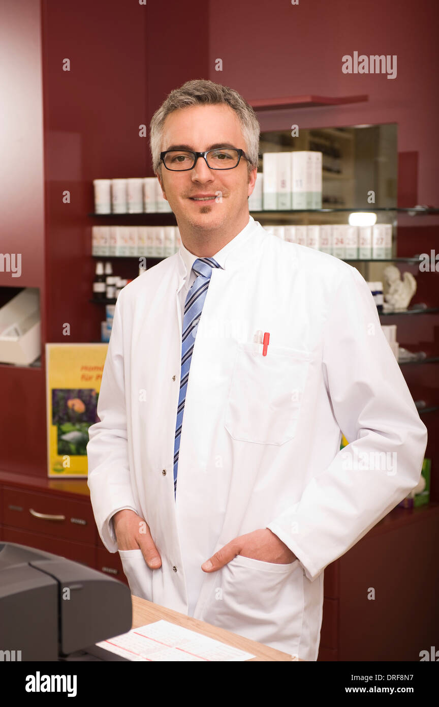 Male Pharmacist, Portrait, Munich, Bavaria, Germany Stock Photo - Alamy