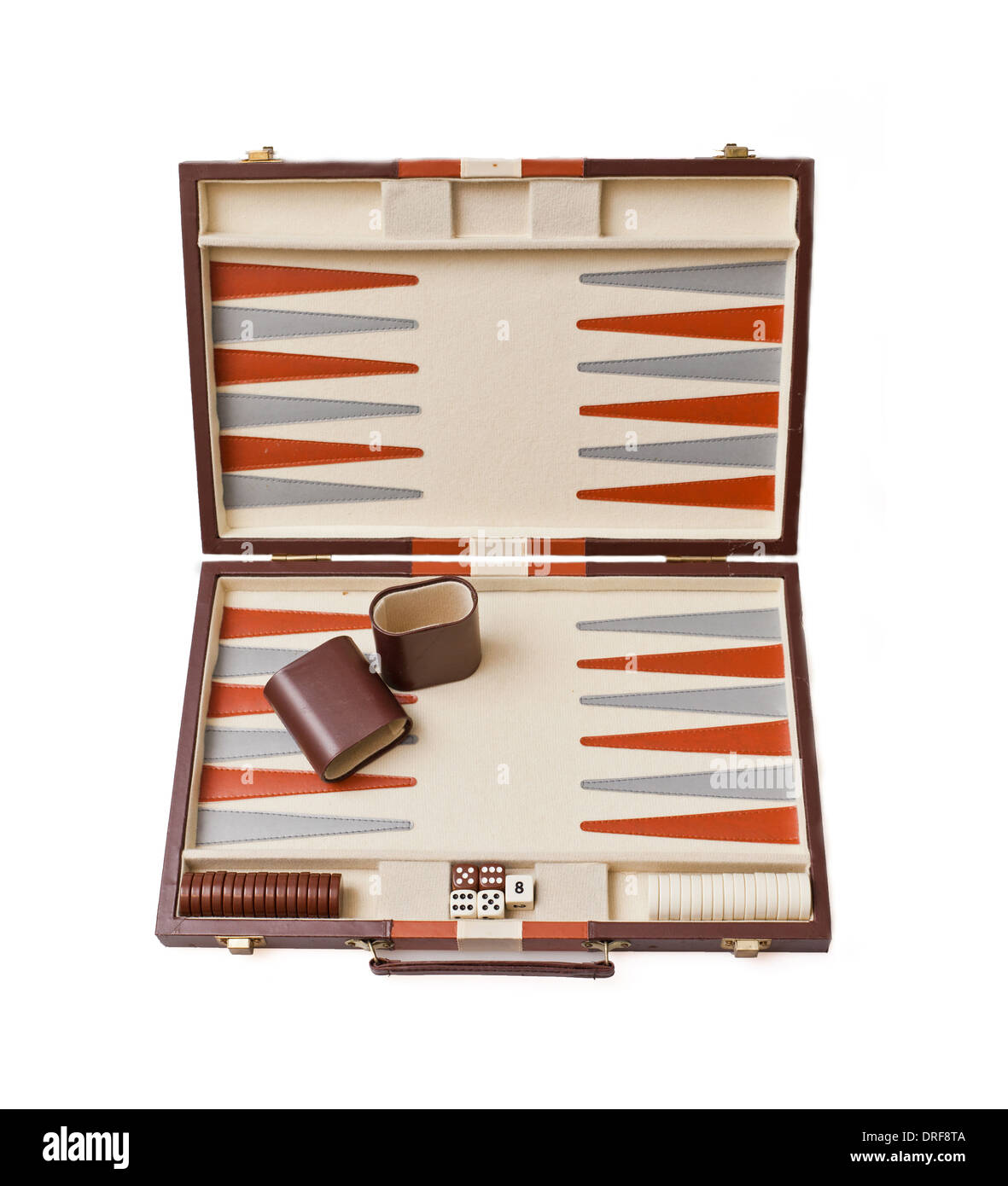 Backgammon board game Cut Out Stock Images & Pictures - Alamy