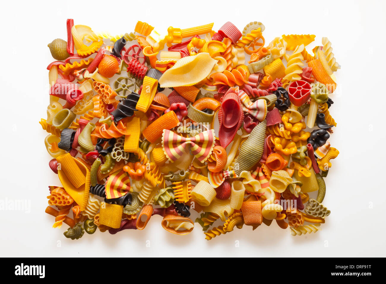 Colorful pasta mix Stock Photo - Alamy