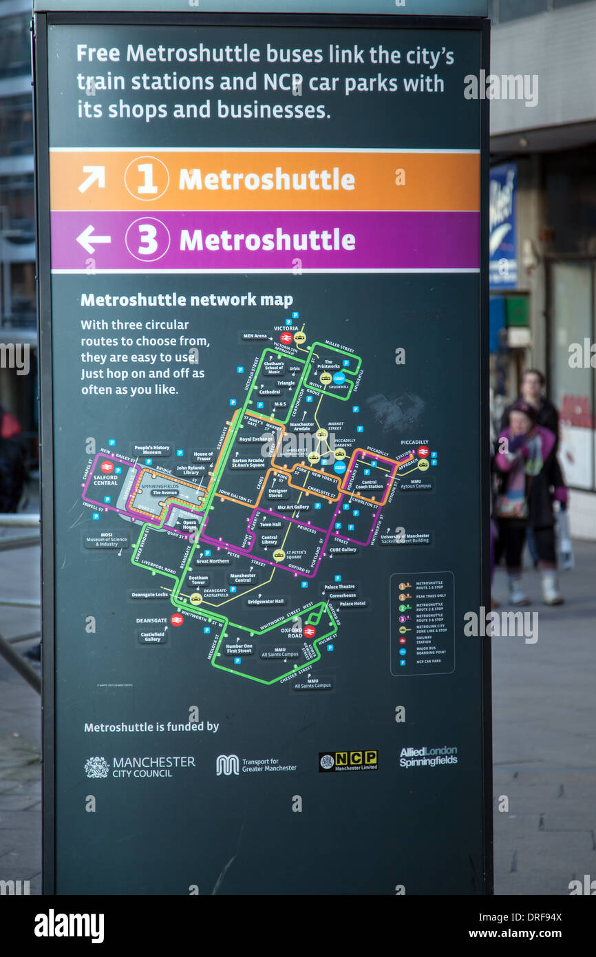 Free Metroshuttle buses Station Approach; Signs for Metro Shuttle Buses ...
