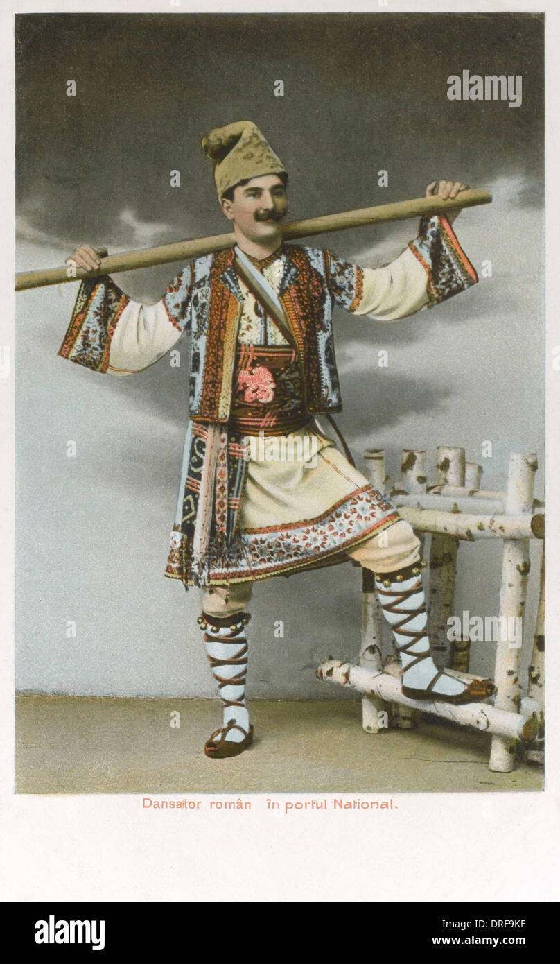 Romania - Dancer in National Costume Stock Photo - Alamy