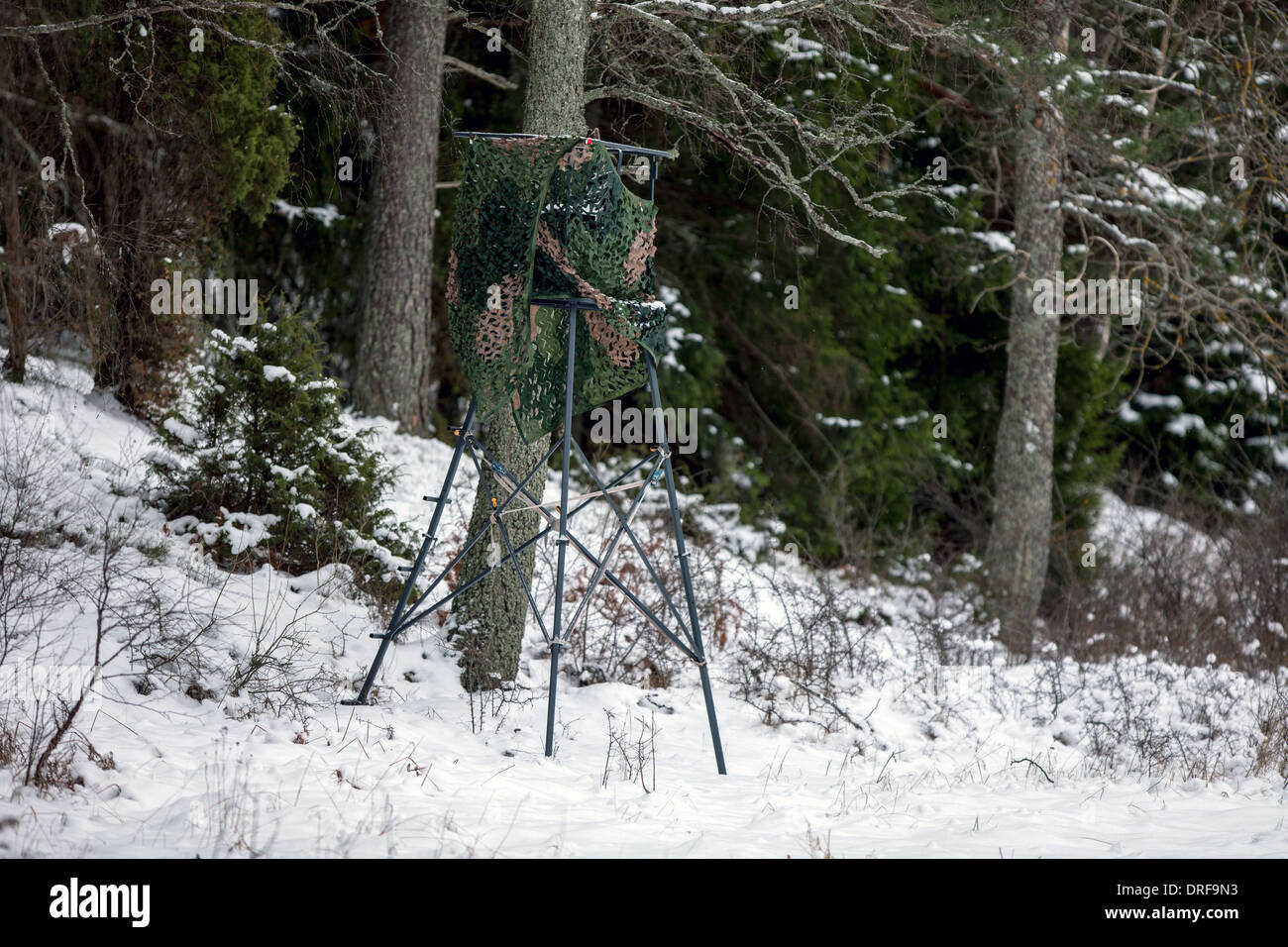 Modern Hunting Stand Stock Photo - Alamy