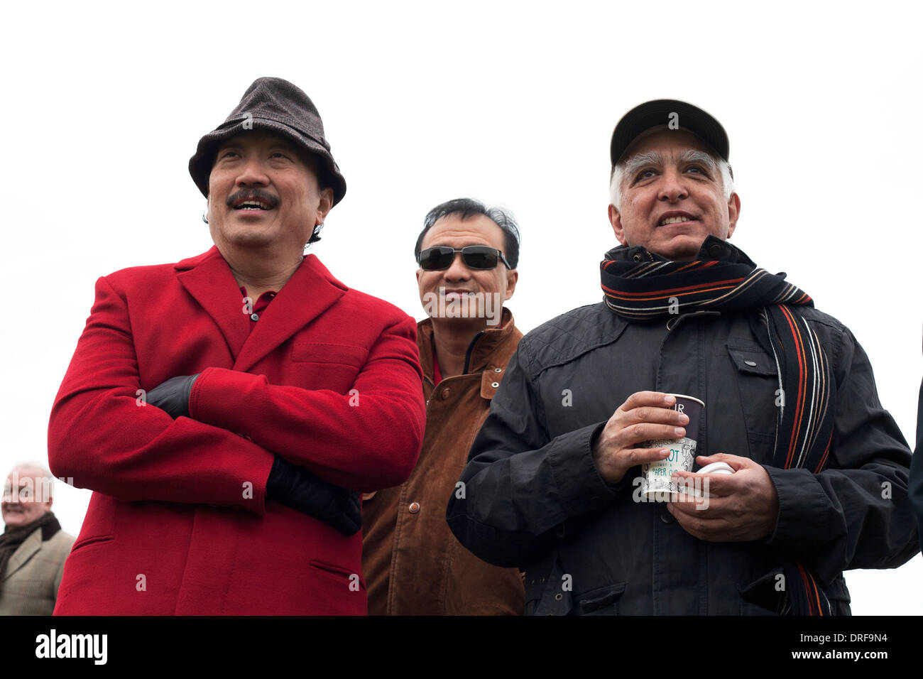 Treforest, Wales, UK. 28th April 2013. Vincent Tan meets Sam Hammam ...