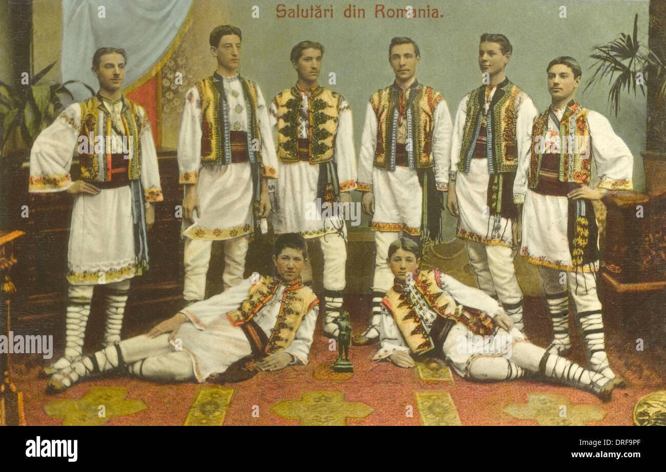 Romanian Dance troupe Stock Photo - Alamy