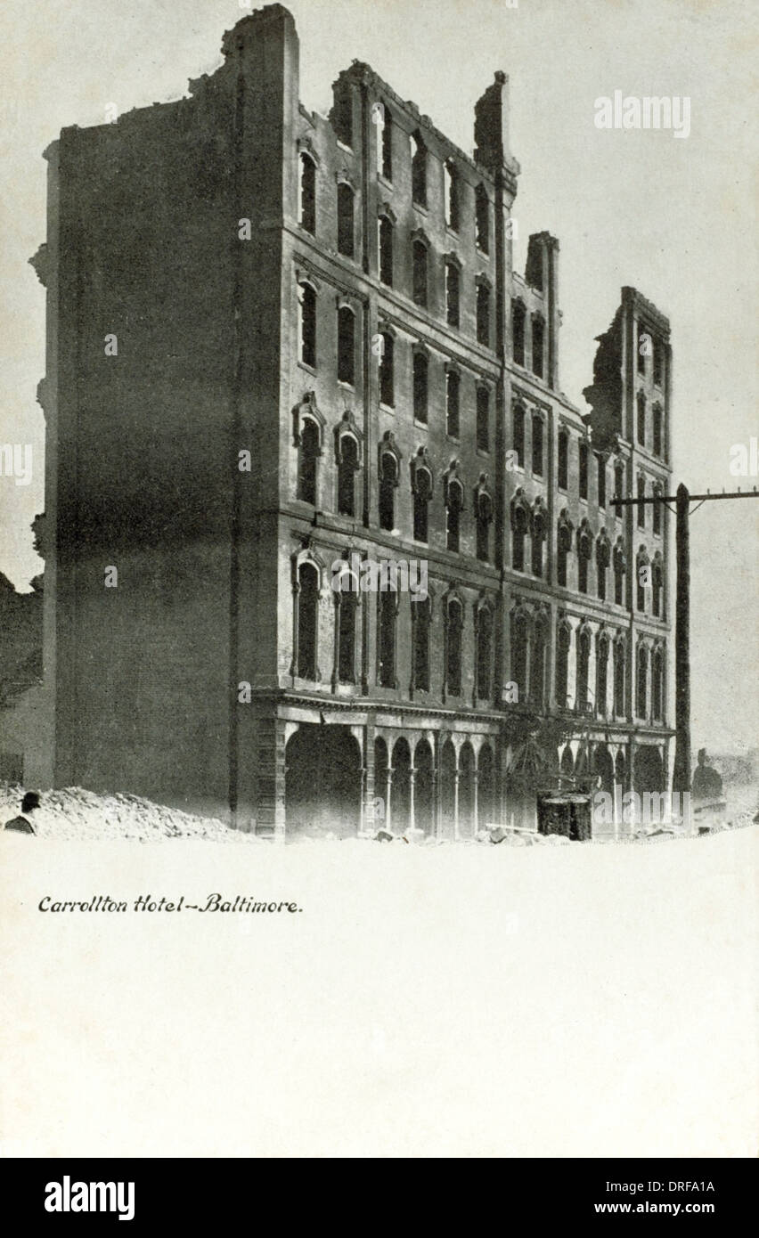 The Great Baltimore Fire Stock Photo - Alamy