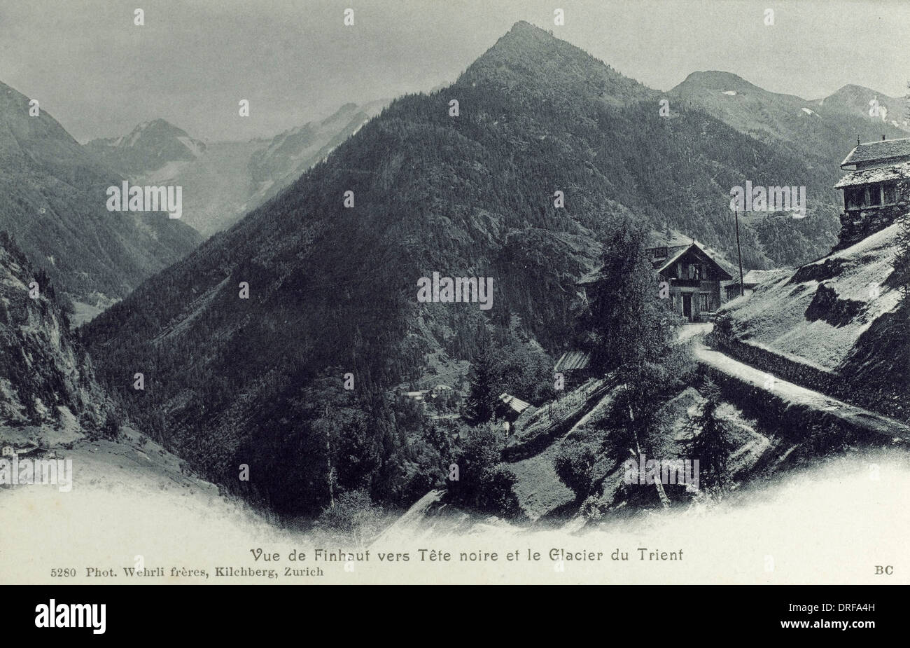 Switzerland - Finhaut from Tete Noire Stock Photo - Alamy