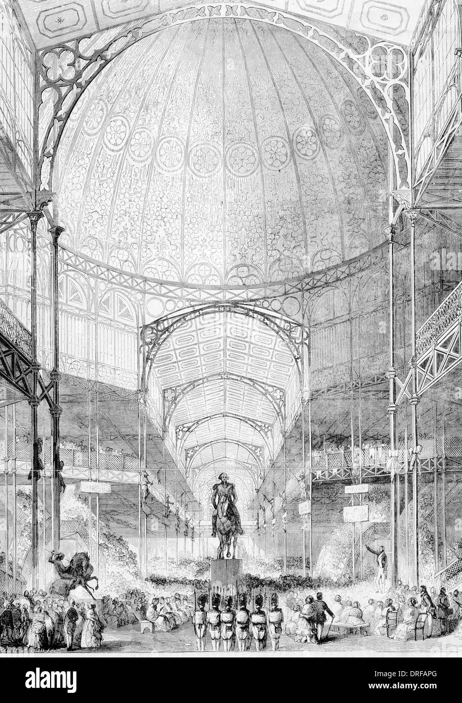 Interior of the Industrial Exhibition Building New York 1853 Stock ...