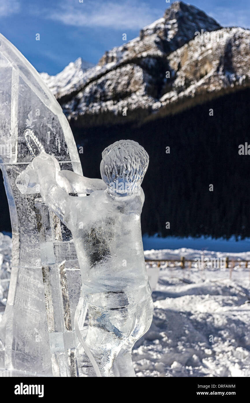 Ice carving at lake louise hi-res stock photography and images - Alamy