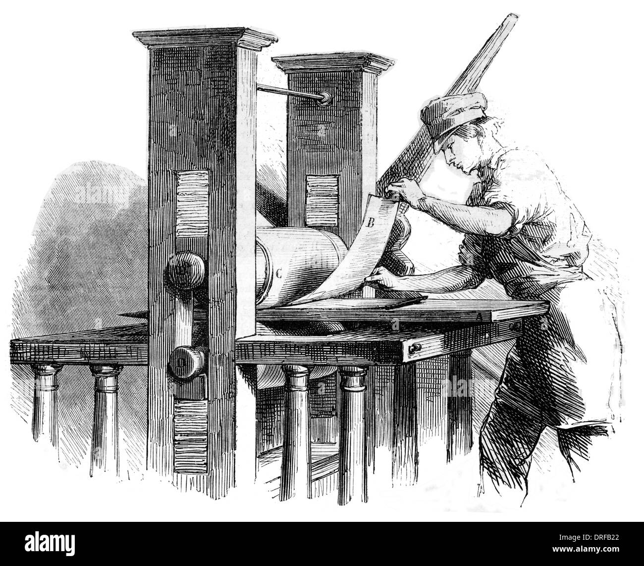 Copperplate engraver Cut Out Stock Images & Pictures - Alamy