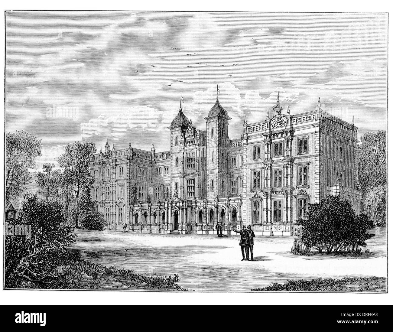 Hall in retro style Black and White Stock Photos & Images - Alamy