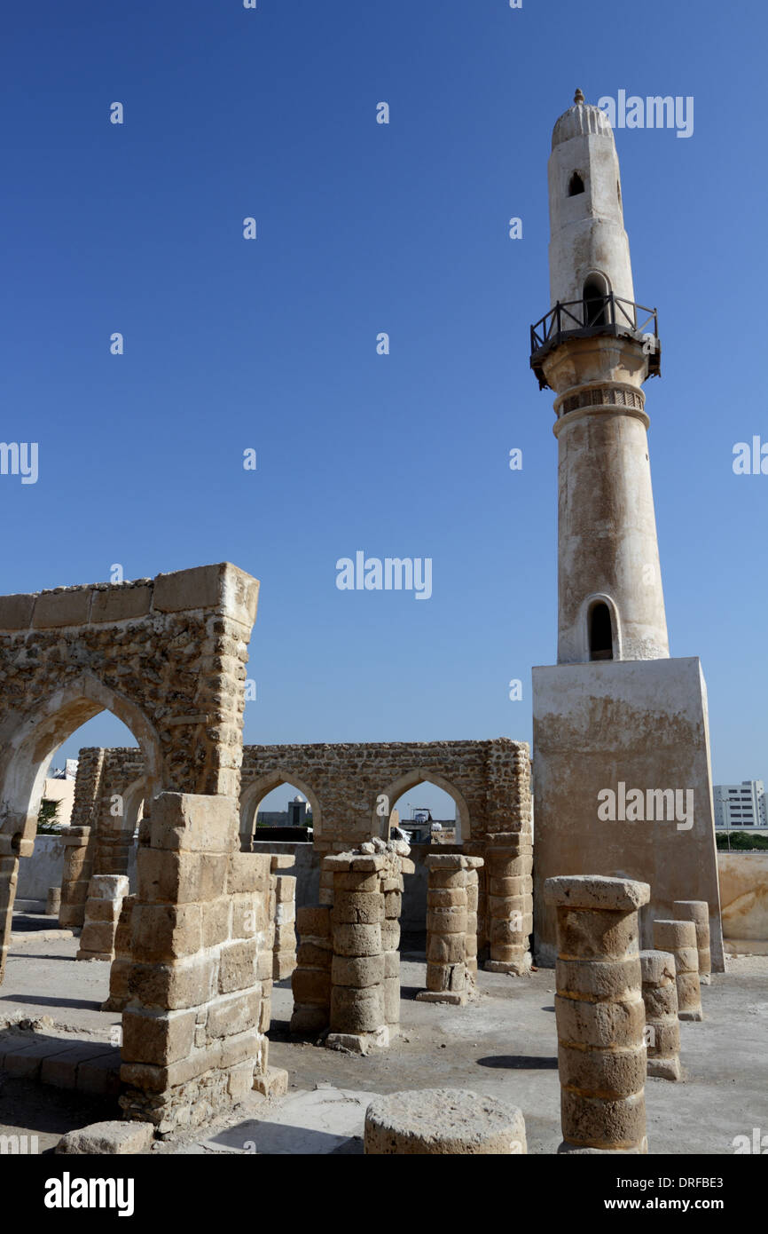 Al Khamis Mosque, the oldest mosque in the Kingdom of Bahrain Stock ...