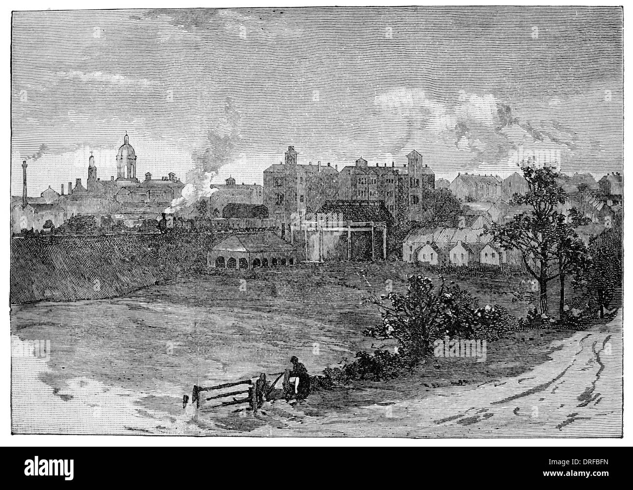 Colney Hatch the London Borough of Barnet circa 1880 Stock Photo - Alamy