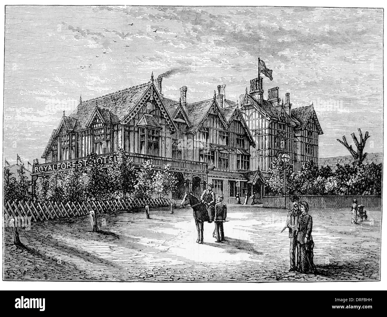 Royal Forest Hotel, Municipal Borough of Chingford Circa 1880 Stock ...