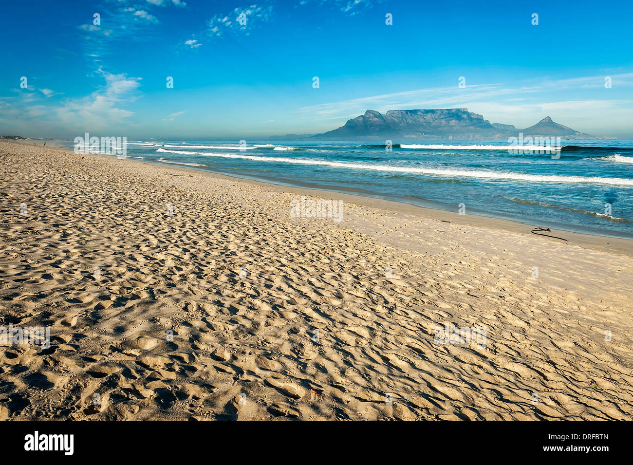 Beach with Table Mountain in the background Stock Photo - Alamy