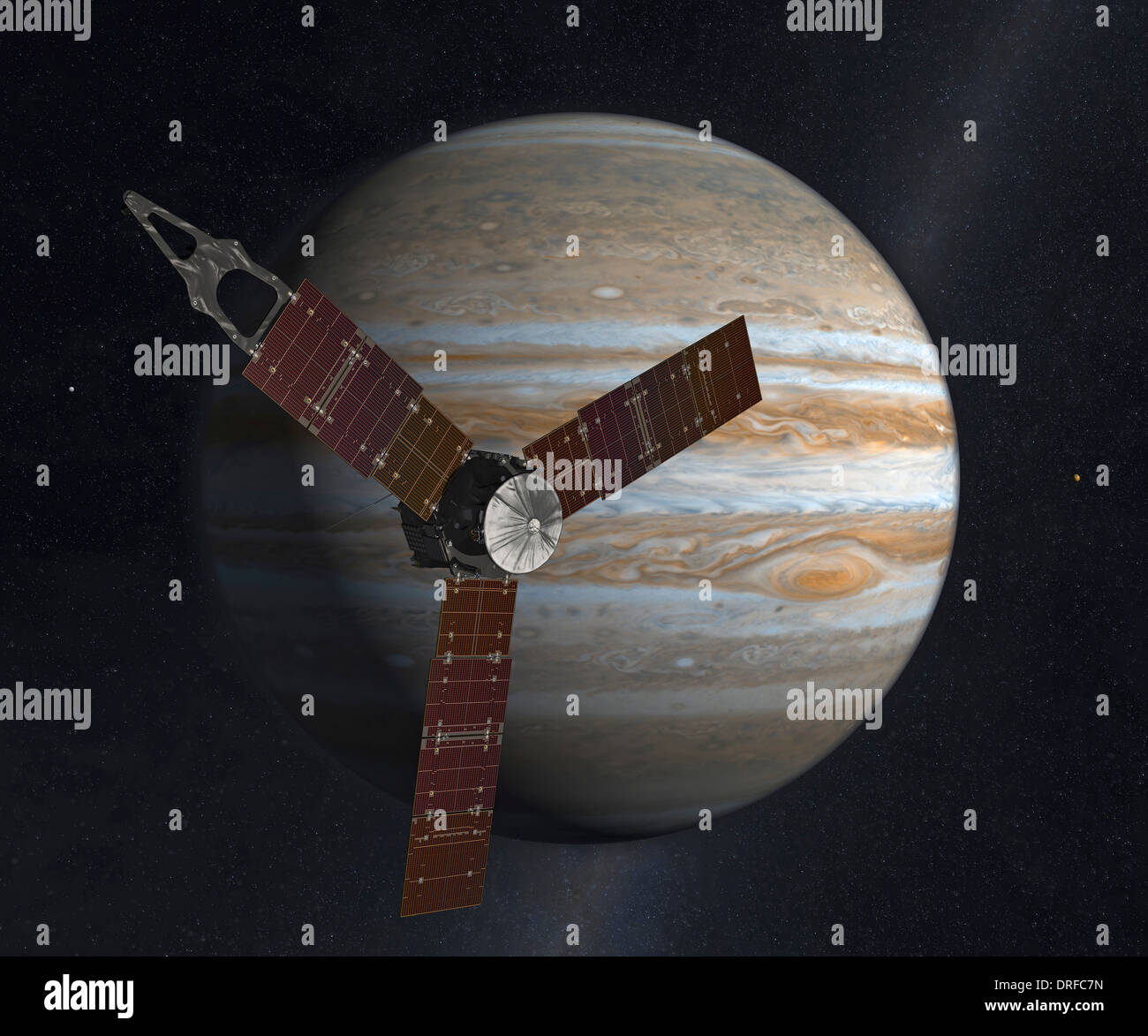 Artist rendition of Juno spacecraft thatwill arrive at Jupiter in 2016 ...