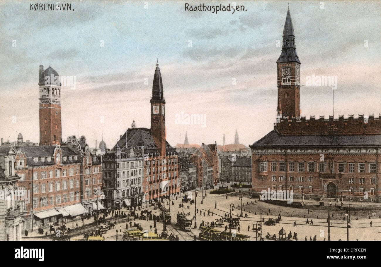 Copenhagen, Denmark - City Hall Square Stock Photo - Alamy