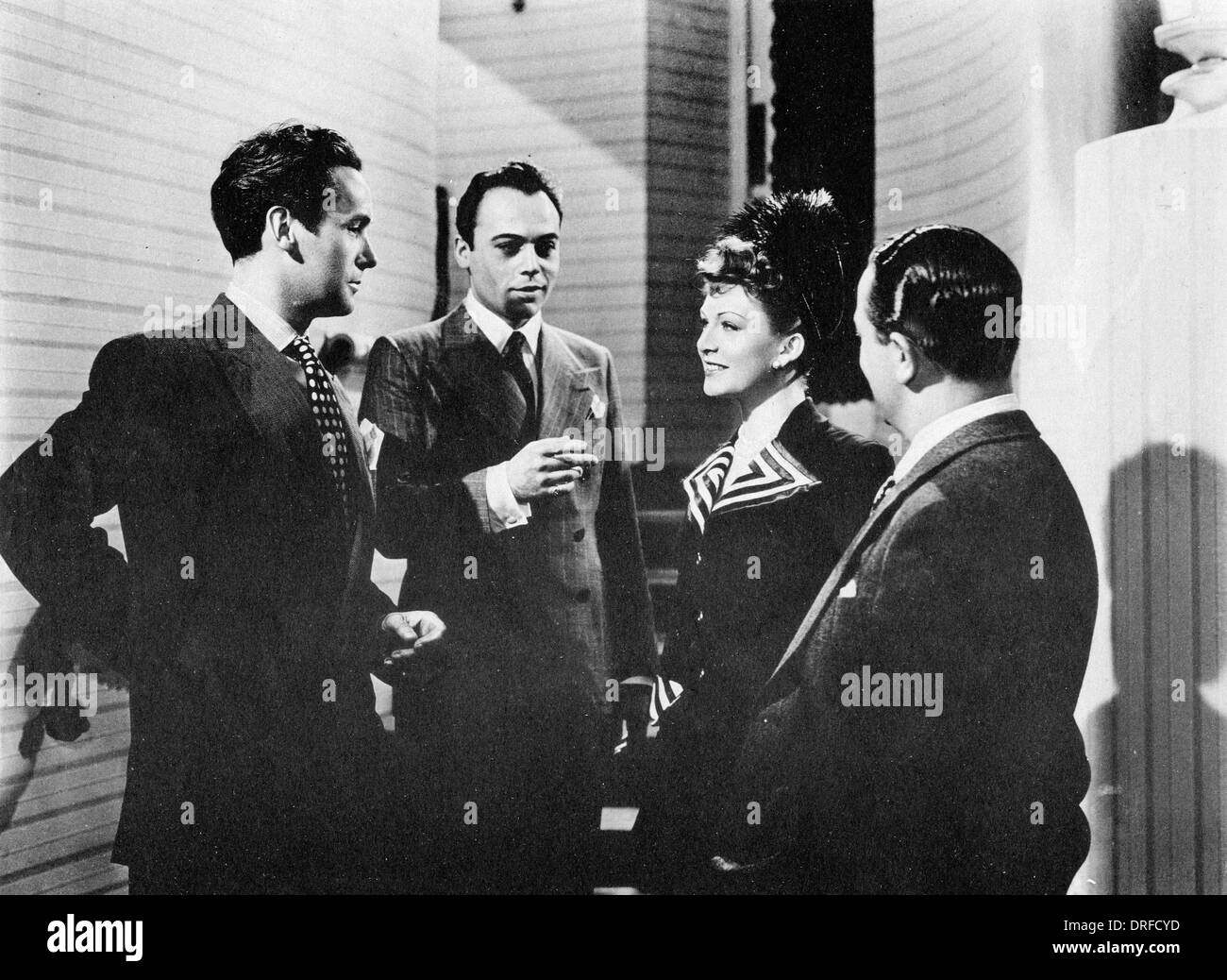 GOOD TIME GIRL 1950 Sydney Box film with from l: Dennis Price, Herbert ...