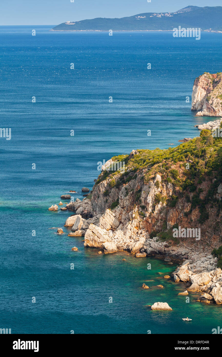 Coastal rocks of Adriatic Sea, Montenegro Stock Photo - Alamy