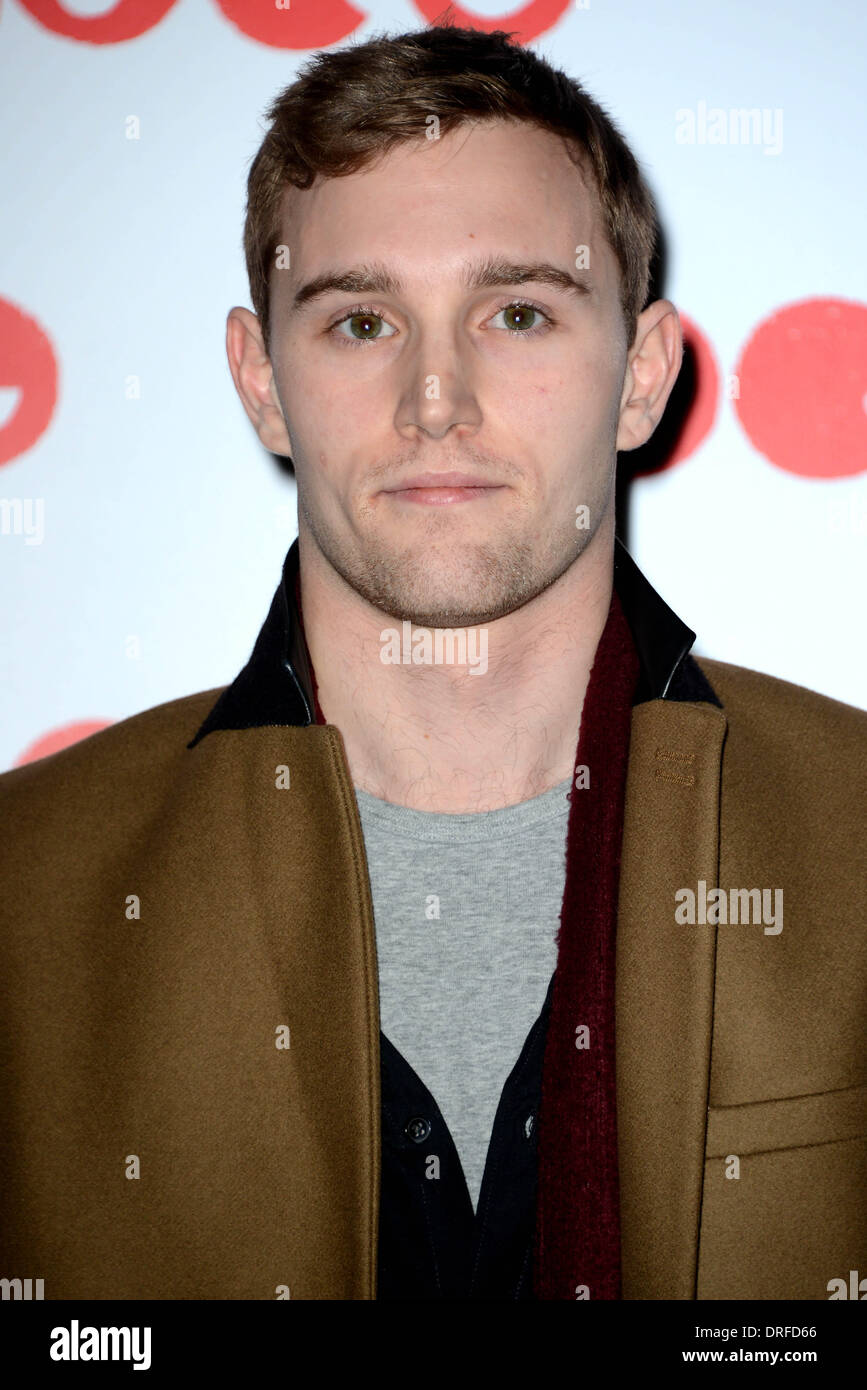 London, UK. 24th January 2014. Tom Oliver attends the World Premiere of ...