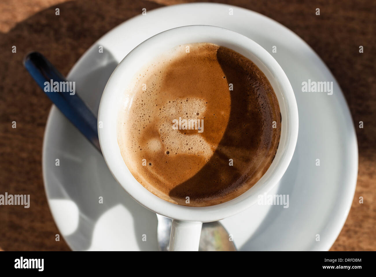 Detail of coffee in Spanish cafe, Ronda, Spain Stock Photo - Alamy