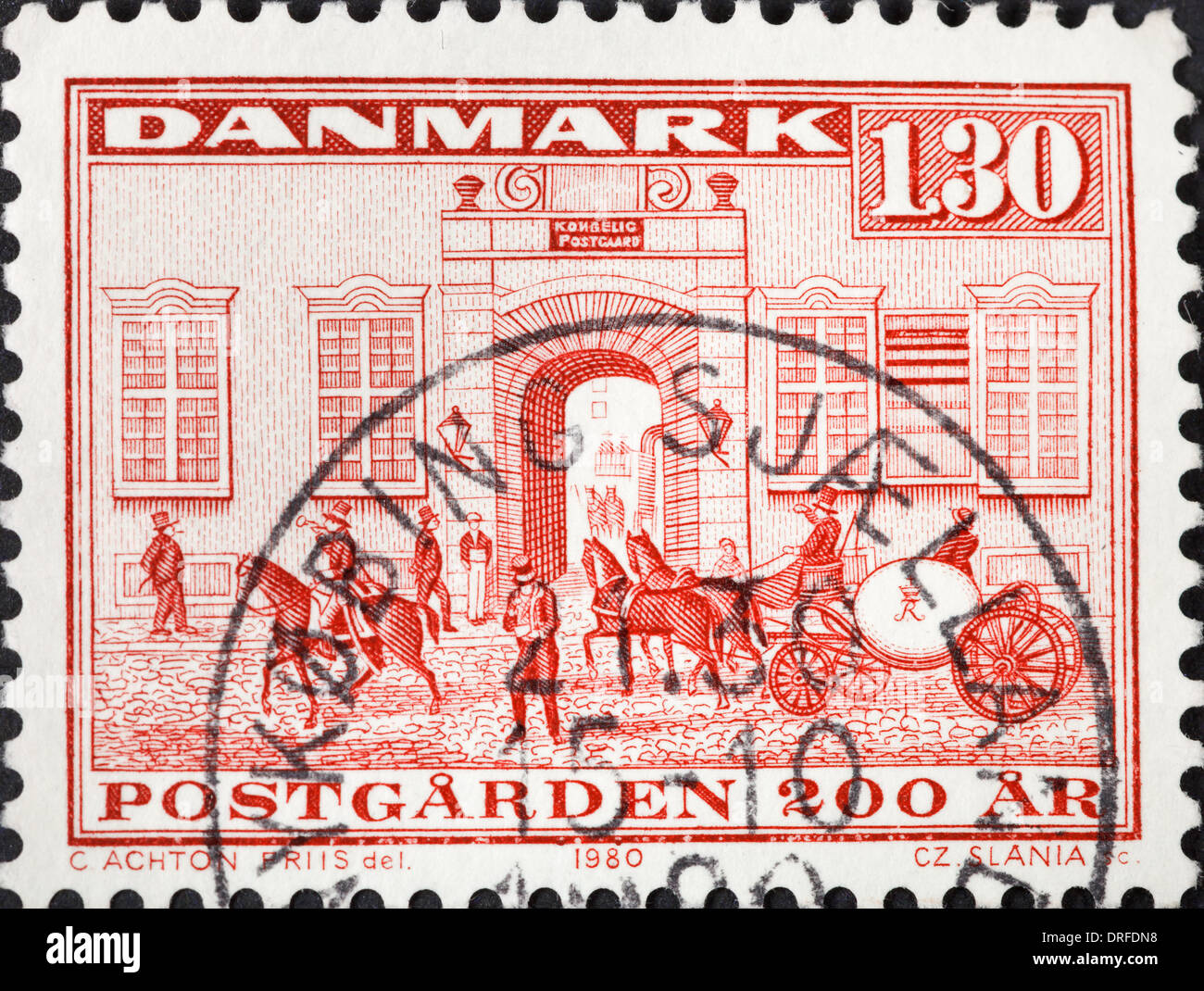 Danish postage stamp denmark hi-res stock photography and images - Alamy
