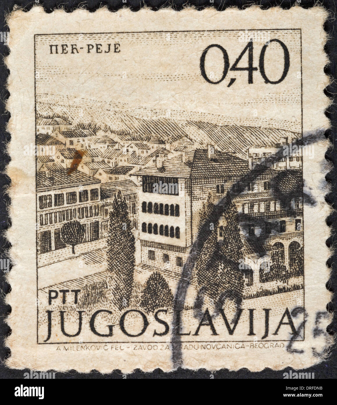 Postage stamp yugoslavia hi-res stock photography and images - Alamy