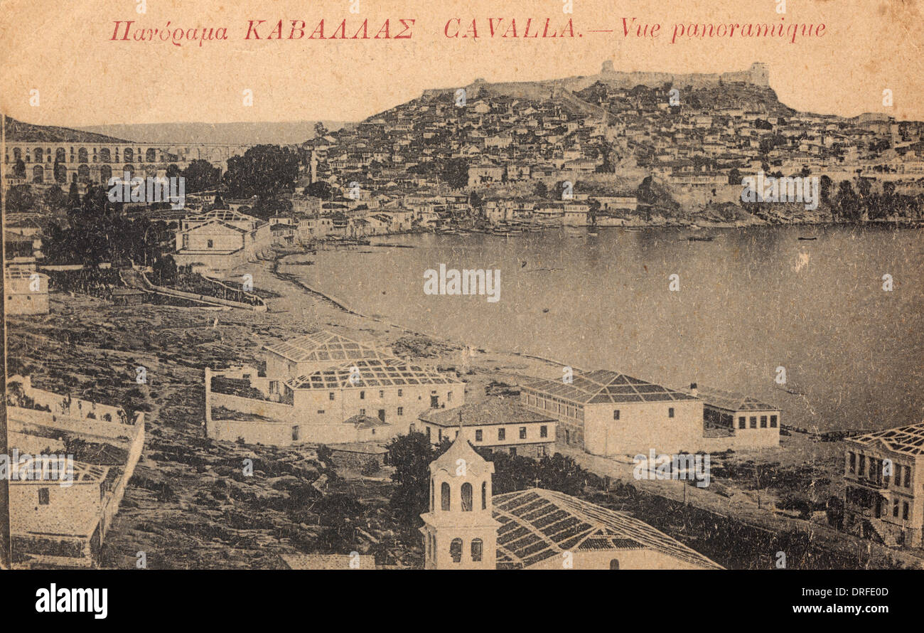 Kavalla, Greece - Panoramic view Stock Photo - Alamy