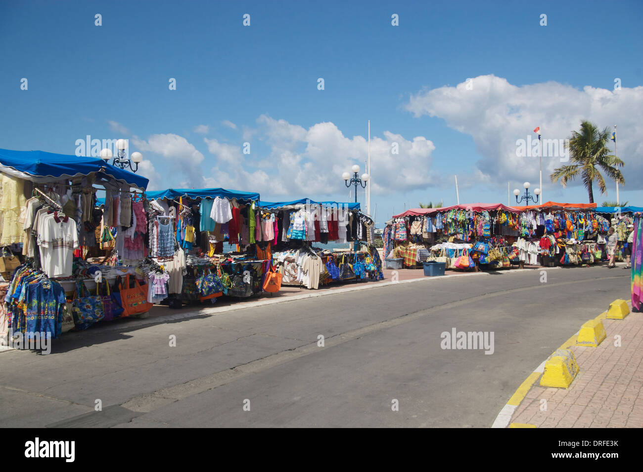 Caribbean saint martin marigot market hi-res stock photography and ...