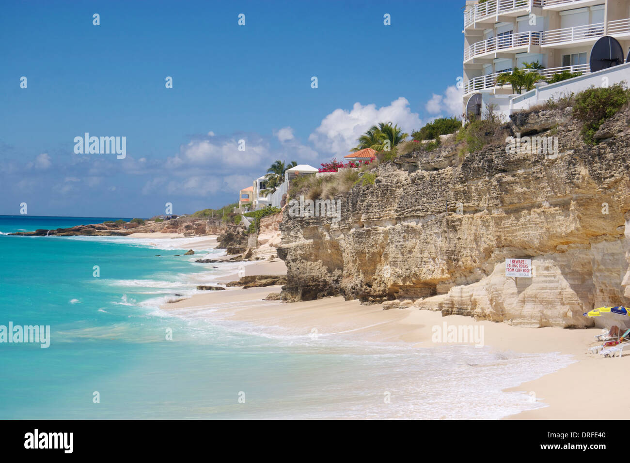 Beach at Baie Rouge, Saint Martin, French West Indies, Caribbean Stock ...