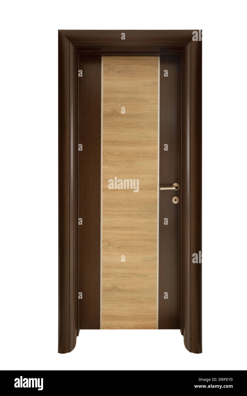 White wooden door front Cut Out Stock Images & Pictures - Alamy