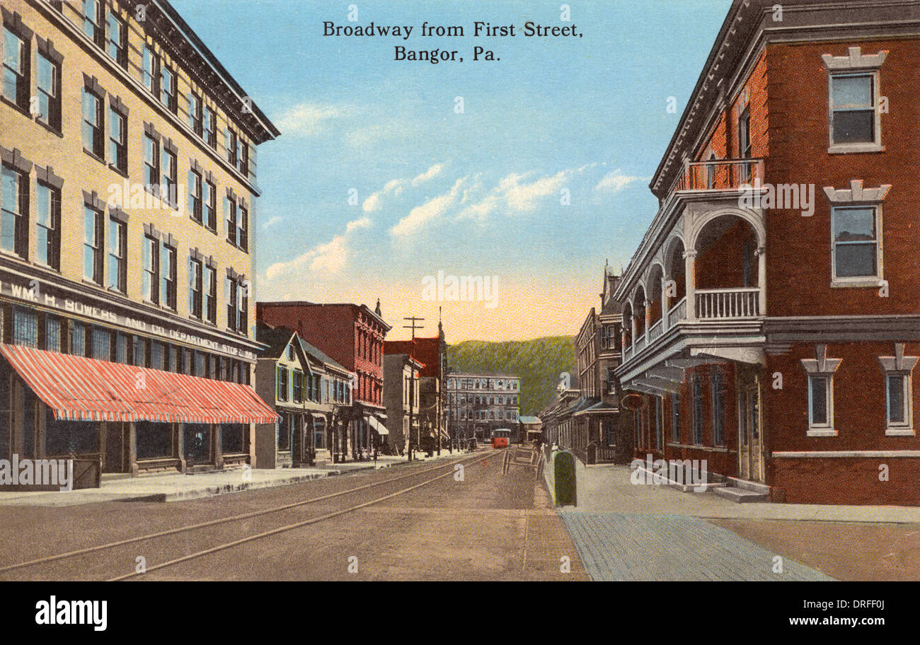 Bangor, Pennsylvania, USA Stock Photo - Alamy