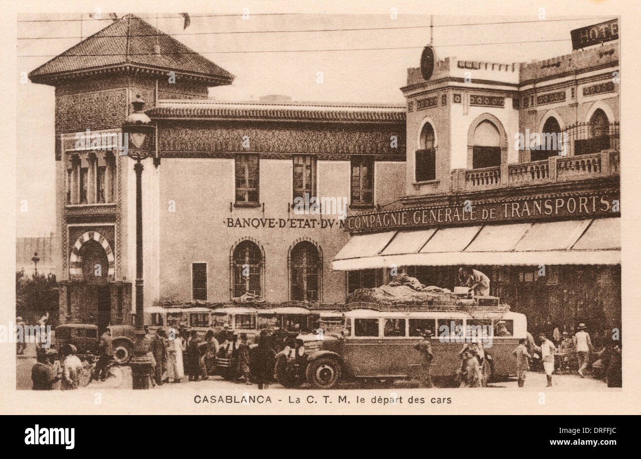 Morocco - Casablanca - The Main Bus Station Stock Photo - Alamy