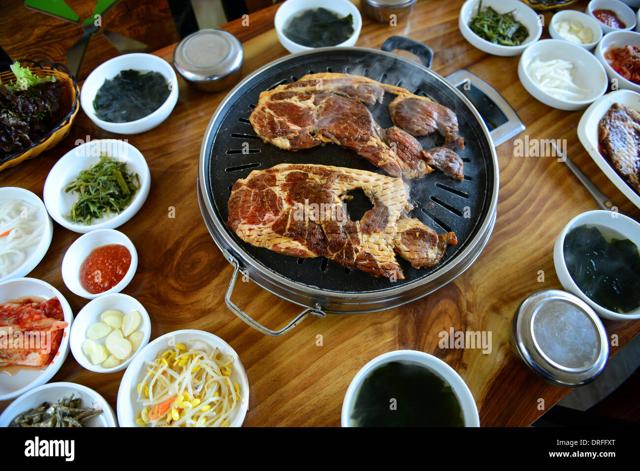 Korean beef restaurant hi-res stock photography and images - Alamy