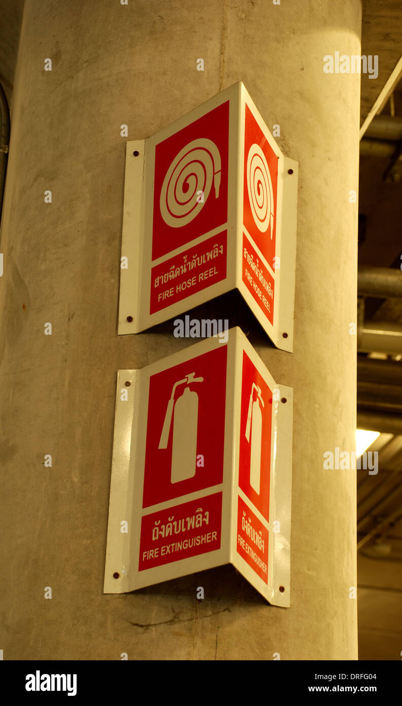 warning signal The signal save for your life on the place Stock Photo ...