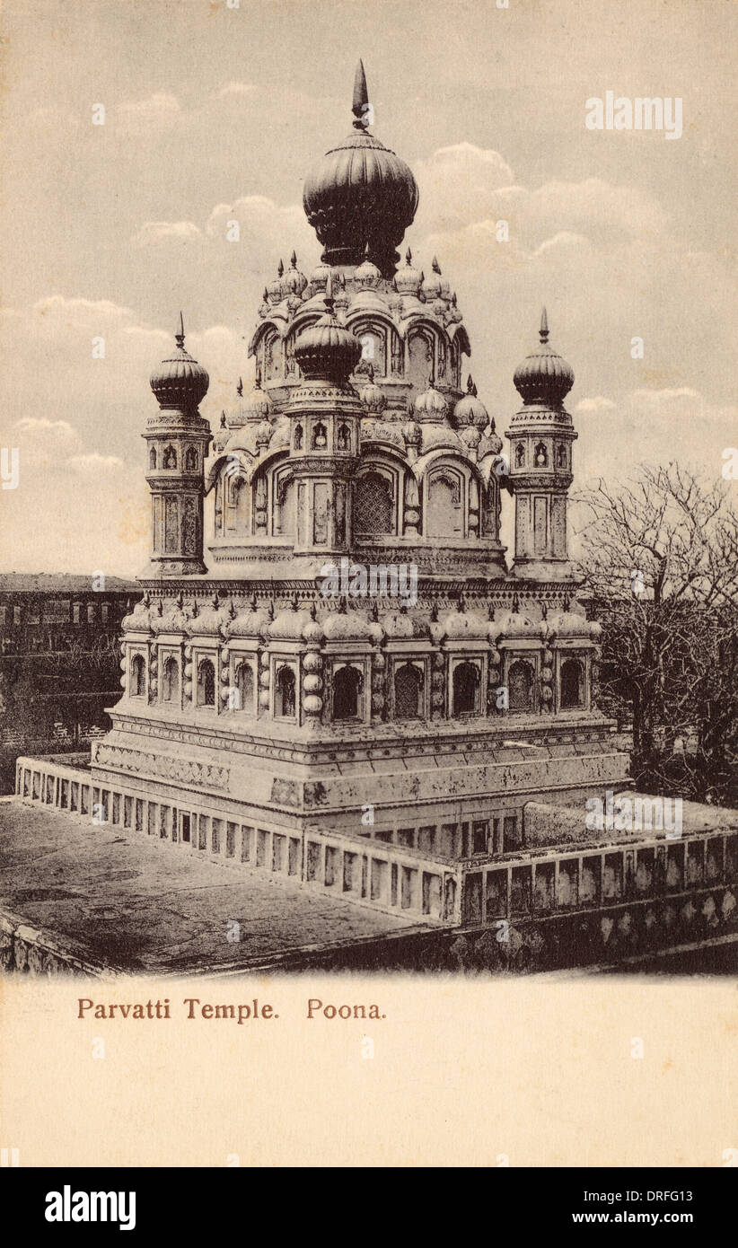 Pune, India - Parvati Temple Stock Photo - Alamy