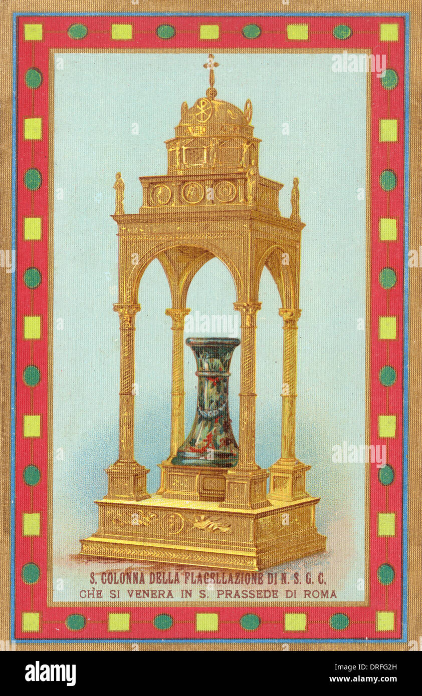 Relic of Jesus Flagellation Pillar - Rome Stock Photo - Alamy