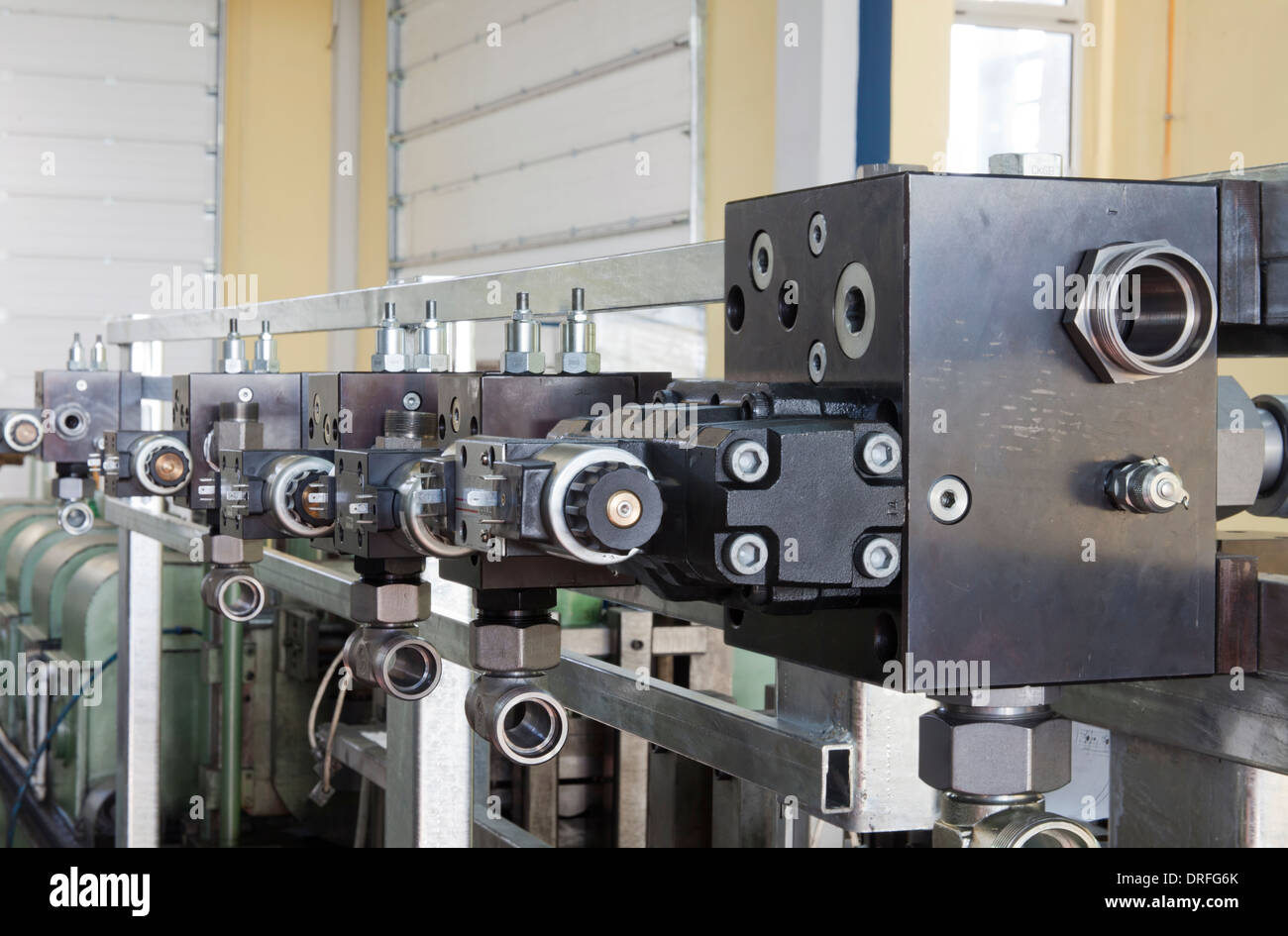 part of hydraulic component Stock Photo - Alamy