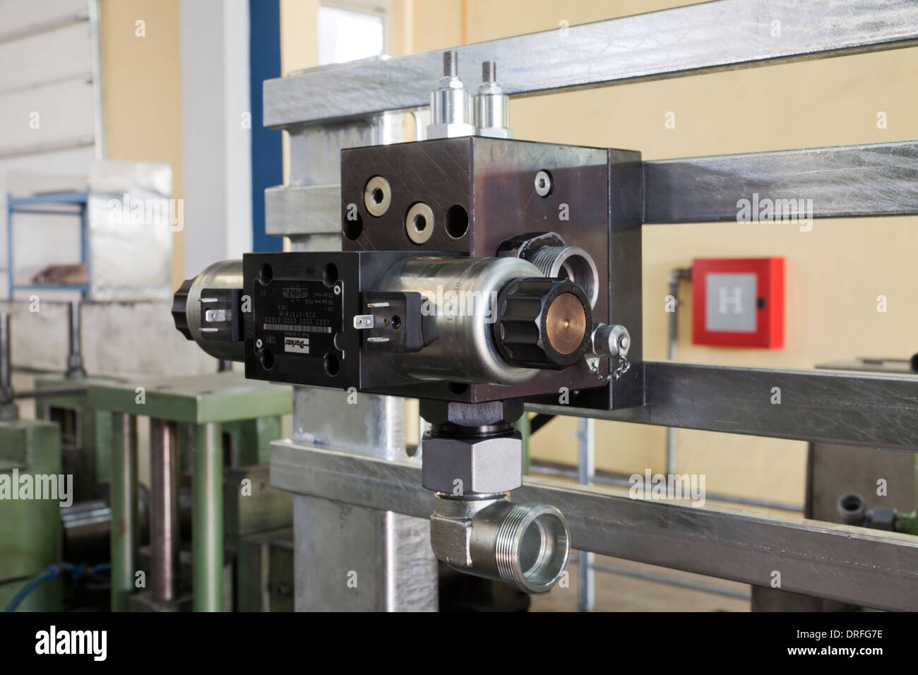 part of hydraulic component Stock Photo - Alamy