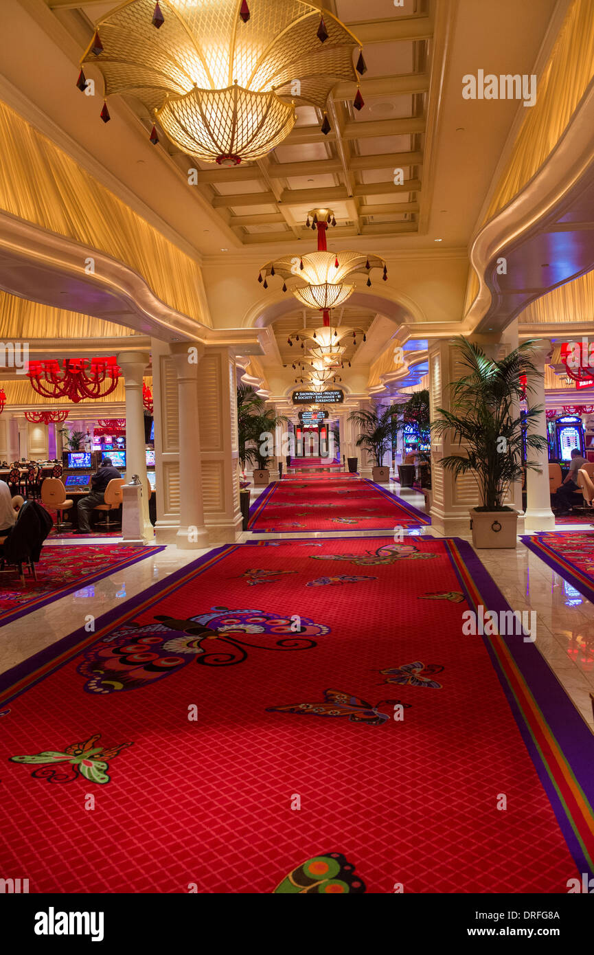 The interior of Wynn Hotel and casino in Las Vegas Stock Photo - Alamy