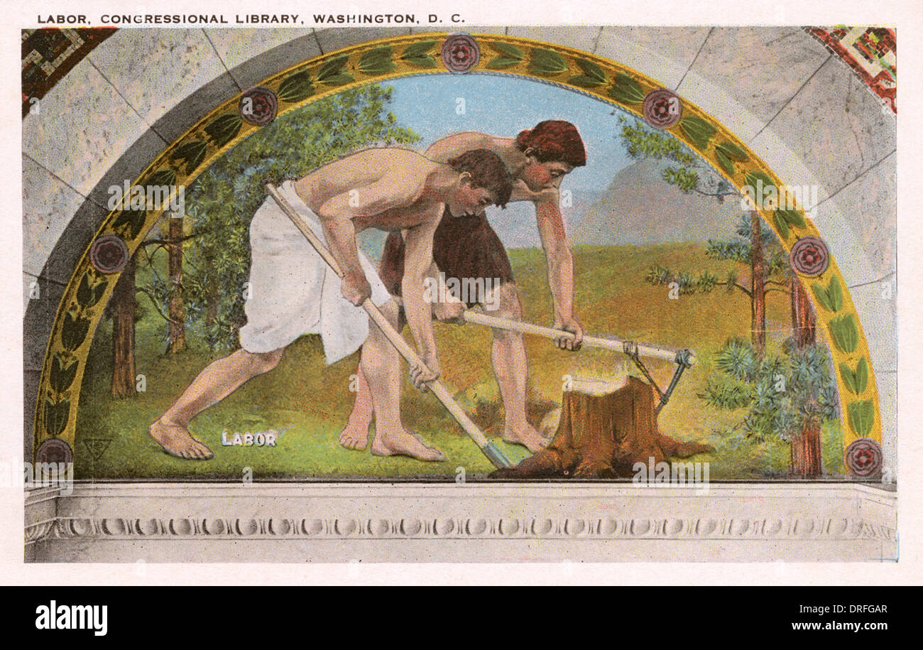 'Labor' by Charles Sprague Pearce Stock Photo - Alamy