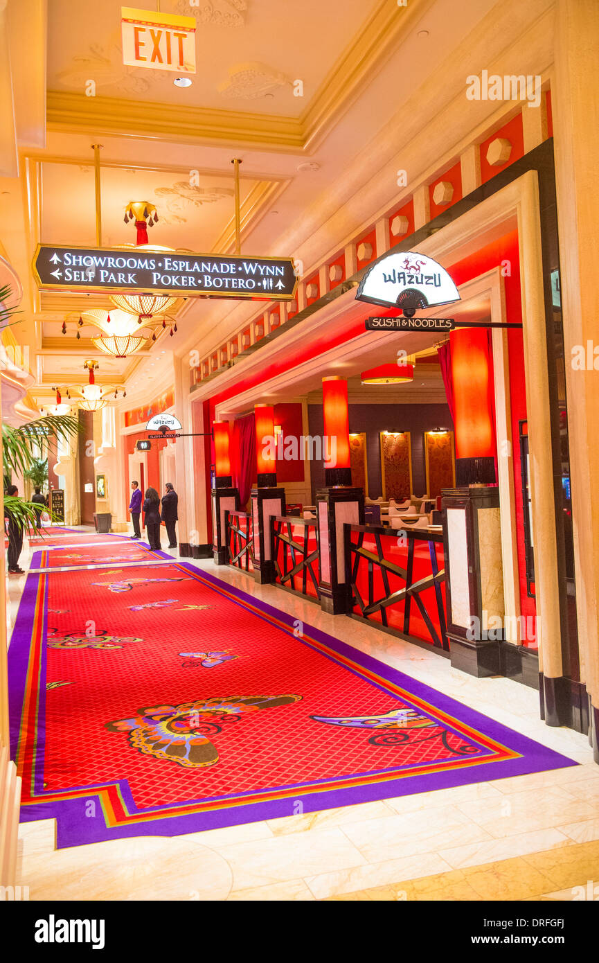 The interior of Wynn Hotel and casino in Las Vegas Stock Photo - Alamy