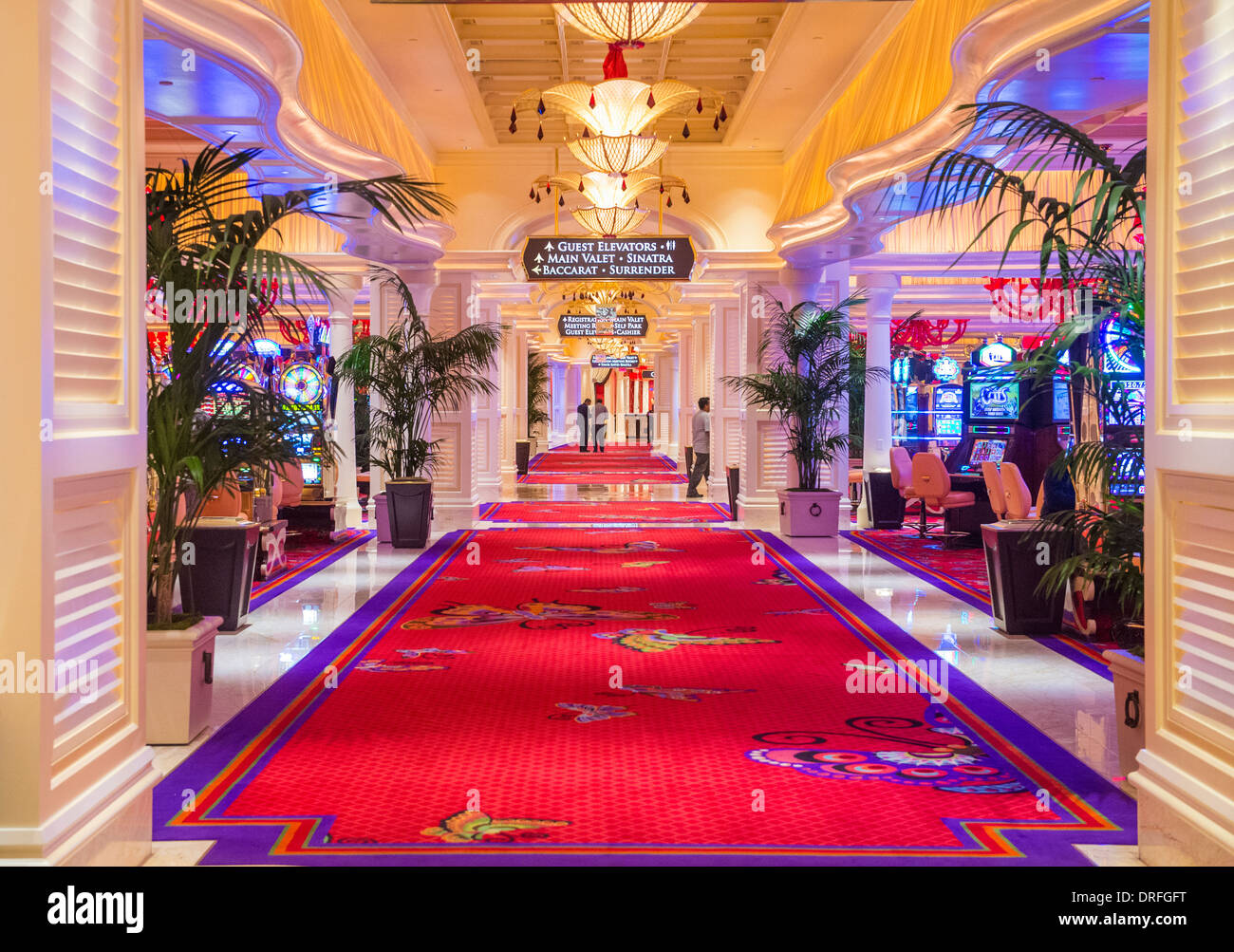 The interior of Wynn Hotel and casino in Las Vegas Stock Photo - Alamy