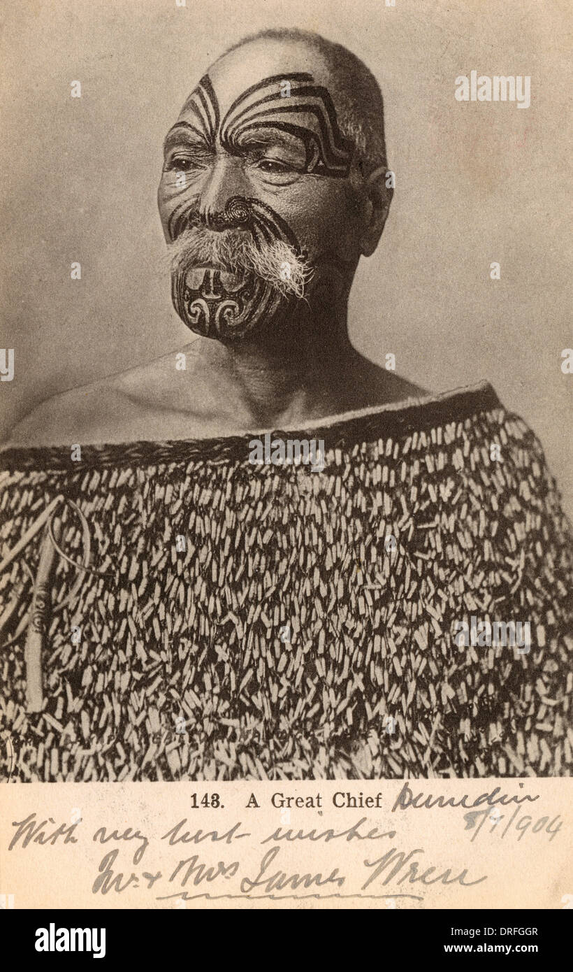 Maori chief hi-res stock photography and images - Alamy
