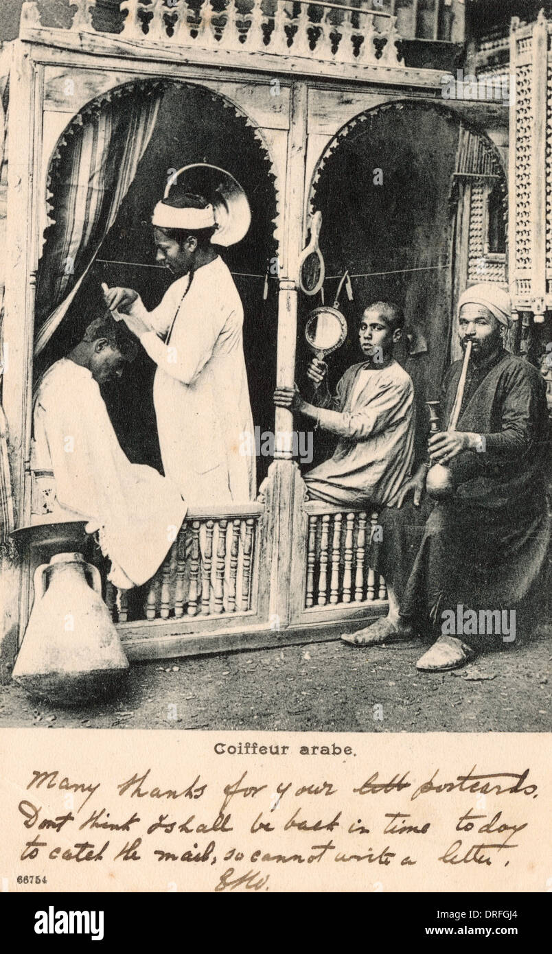 Egyptian Arab Barber Stock Photo - Alamy