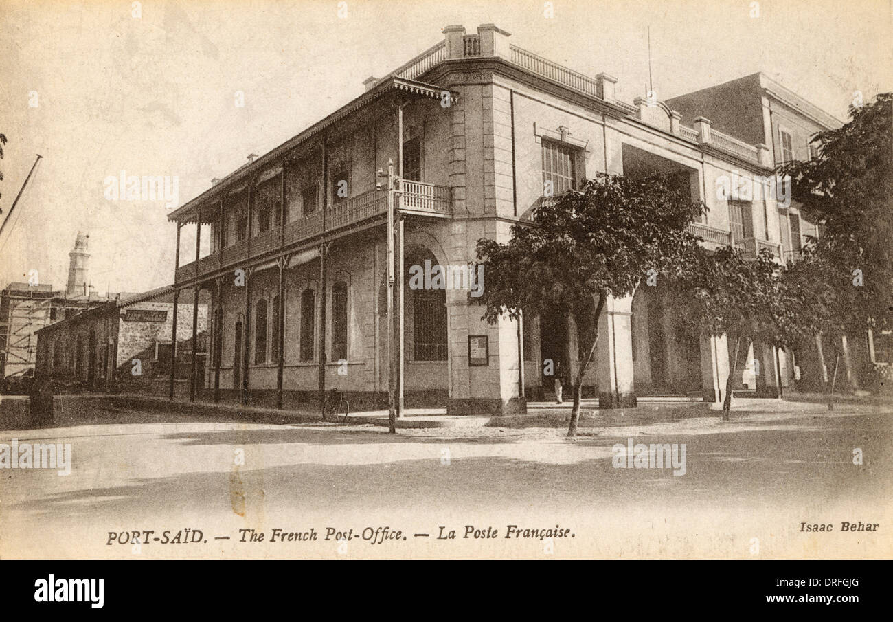 French Post Office, Port Said, Egypt Stock Photo - Alamy