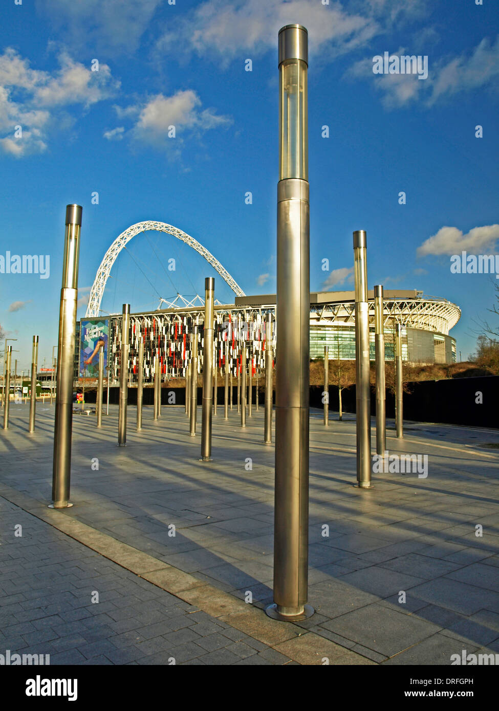 View of Wembley Stadium, London Borough of Brent, London, England ...
